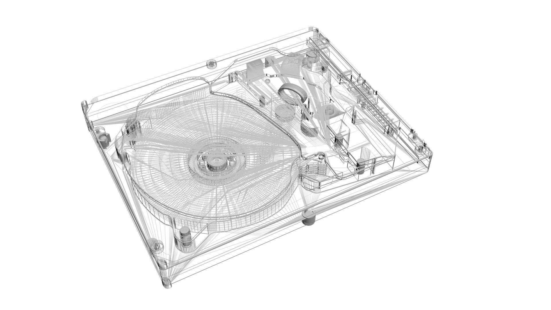Opened Hard Disk Drive 3D model | CGTrader