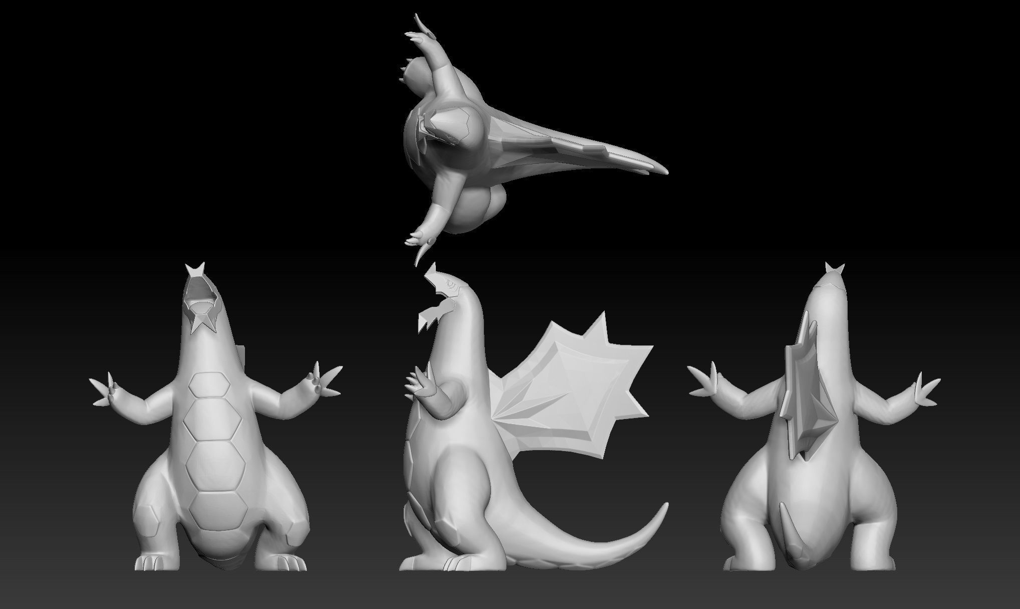 Pokemon Frigibax Arctibax Baxcalibur 3D model 3D printable | CGTrader