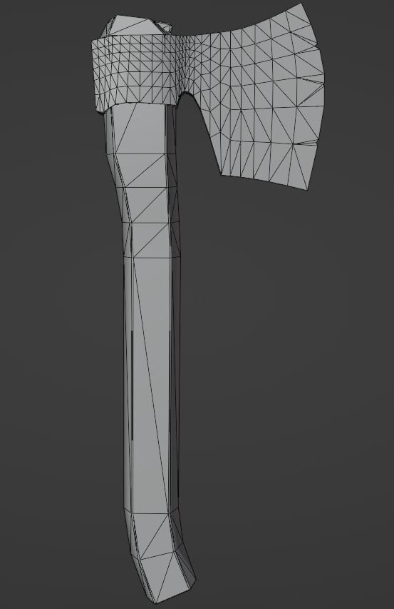 3D model Old Bloody Axe VR / AR / low-poly | CGTrader