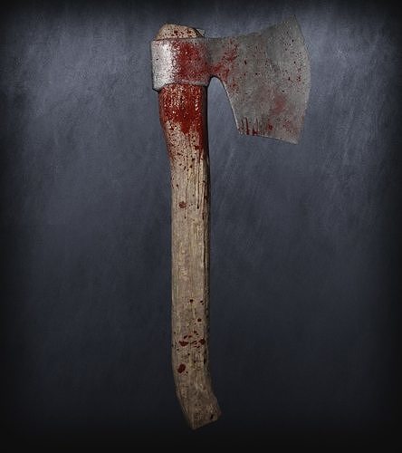 3D model Old Bloody Axe VR / AR / low-poly | CGTrader