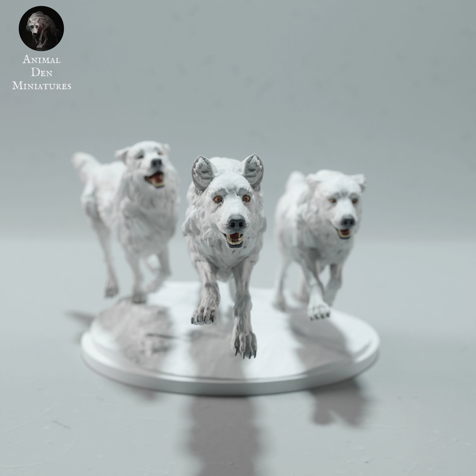 Arctic Wolves Run 3D model 3D printable | CGTrader
