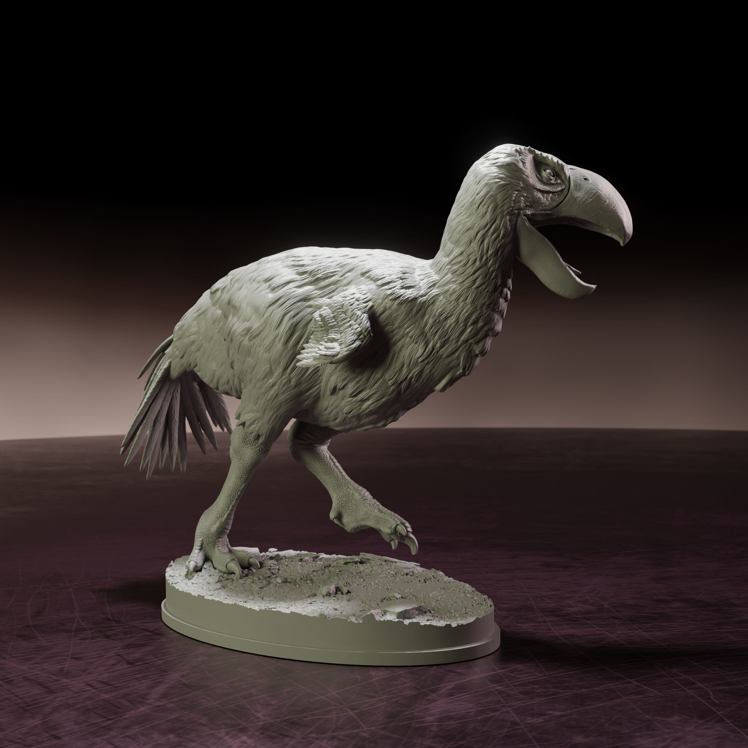 Brontornis running - pre-supported prehistoric bird 3D model 3D ...