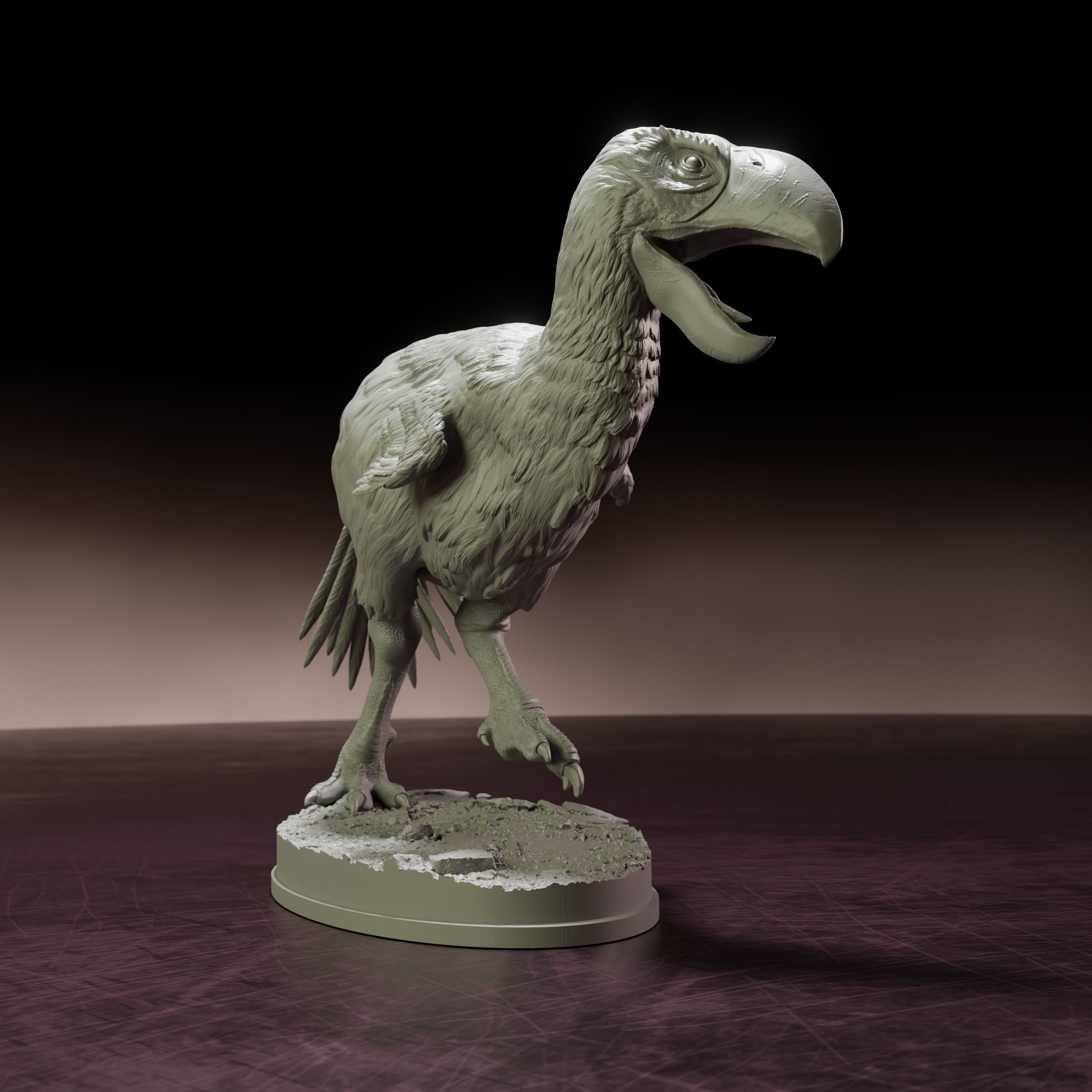 Brontornis running - pre-supported prehistoric bird 3D model 3D ...