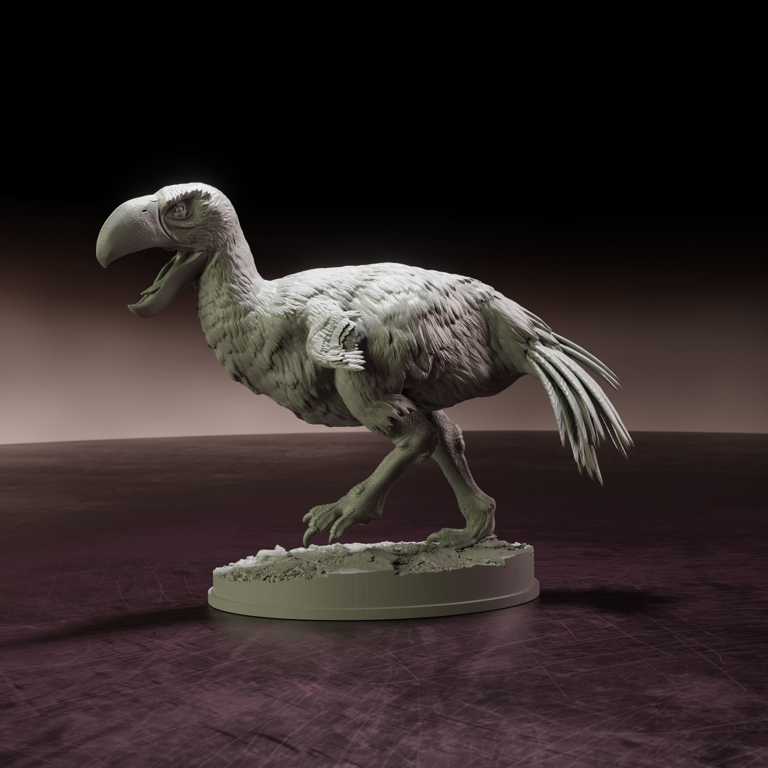 Brontornis running - pre-supported prehistoric bird 3D model 3D ...