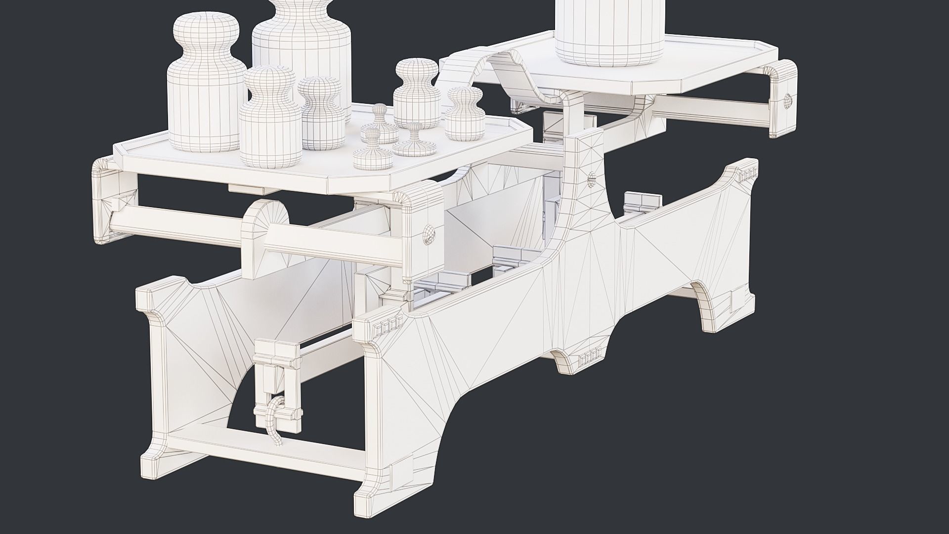3D model Rigged Balance Scale and Weights PBR VR / AR / low-poly | CGTrader