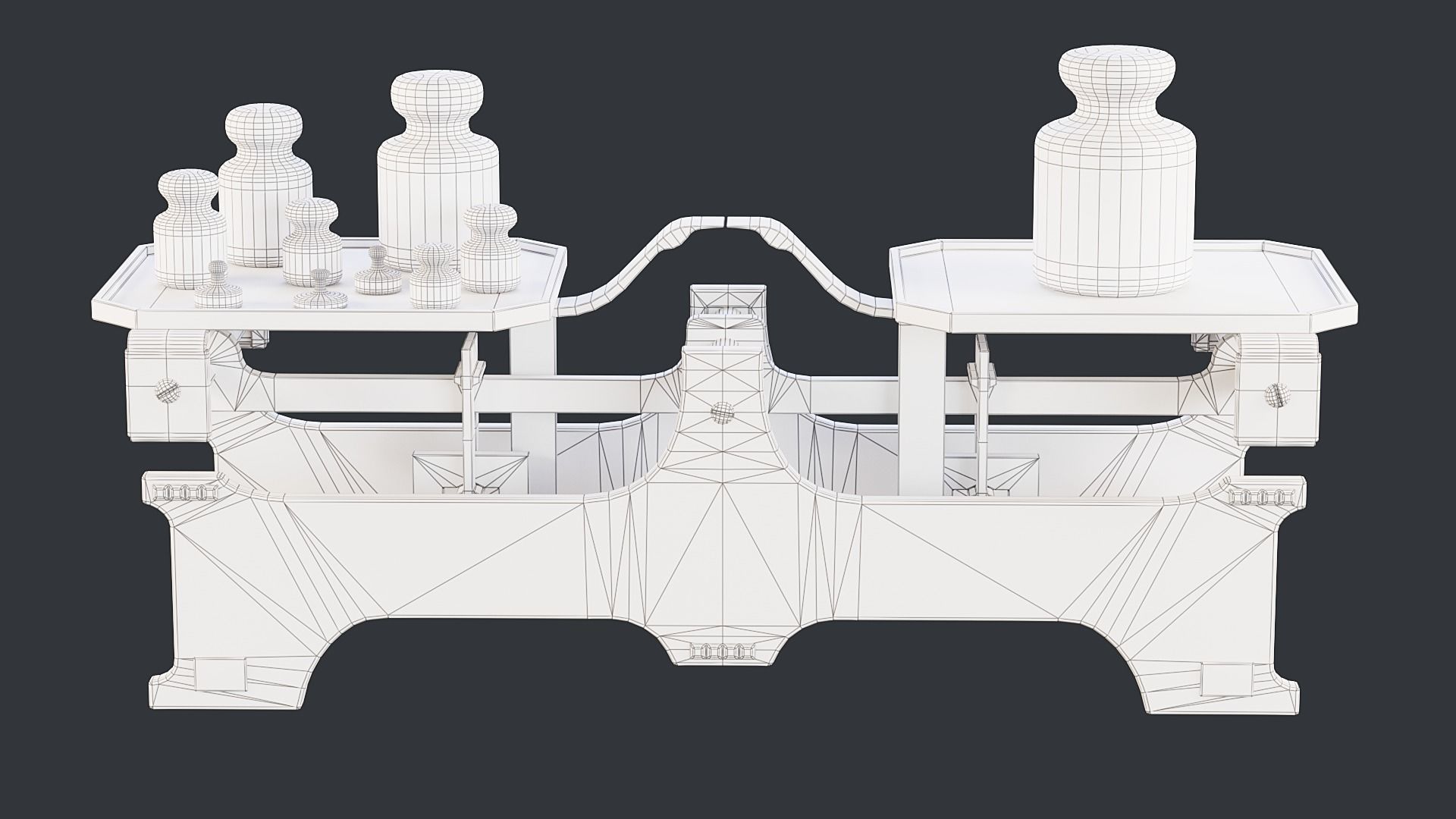 3D model Rigged Balance Scale and Weights PBR VR / AR / low-poly | CGTrader