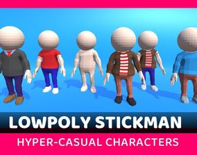 Lowpoly stickman 3D Models | CGTrader
