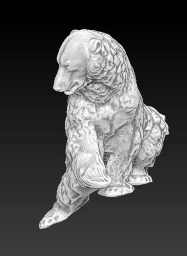 Walking bear sculpture 3D model 3D printable | CGTrader