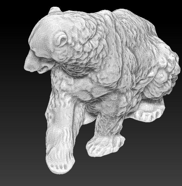 Walking bear sculpture 3D model 3D printable | CGTrader