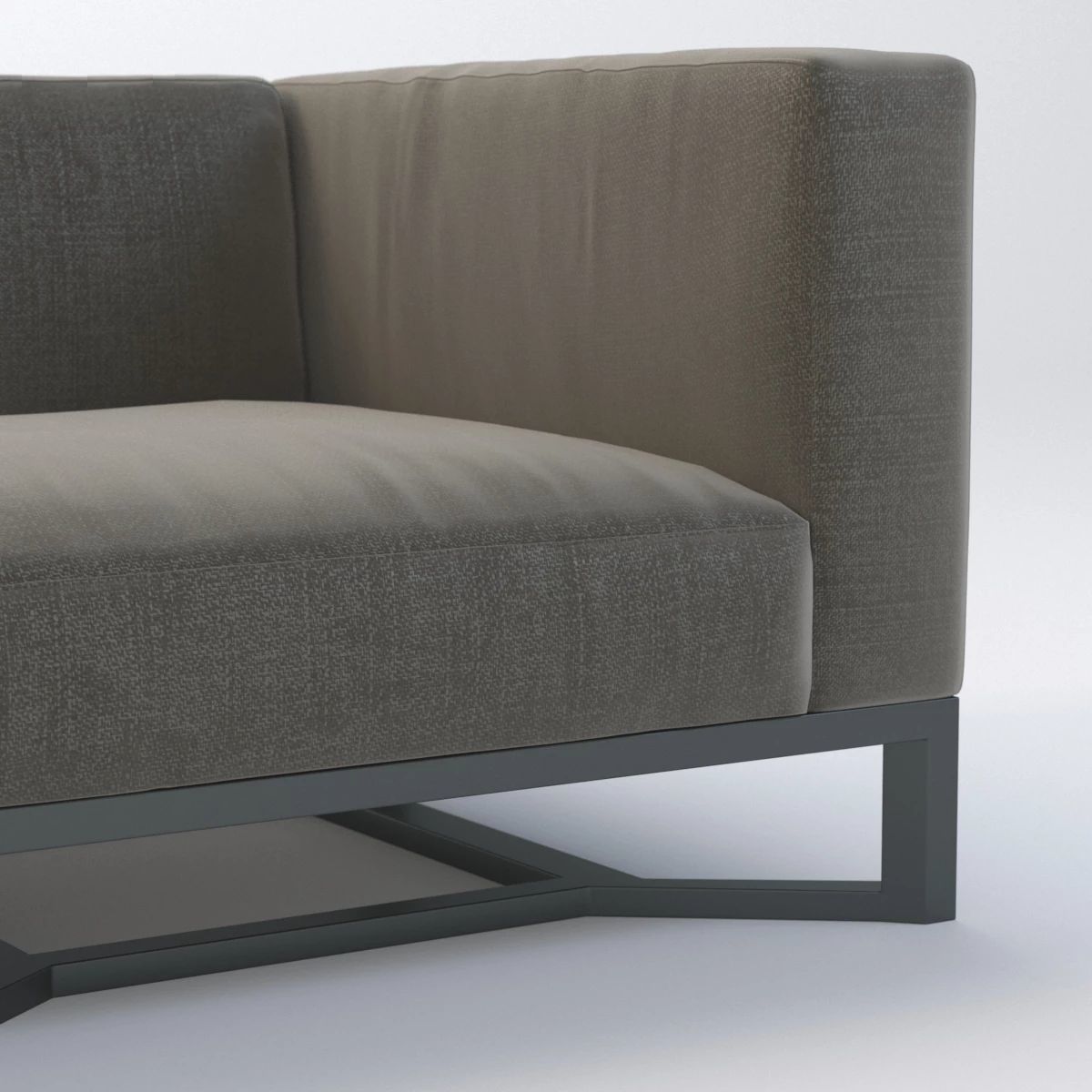 Bloc Modular 3 Seater Sofa by Gloster 3D model | CGTrader