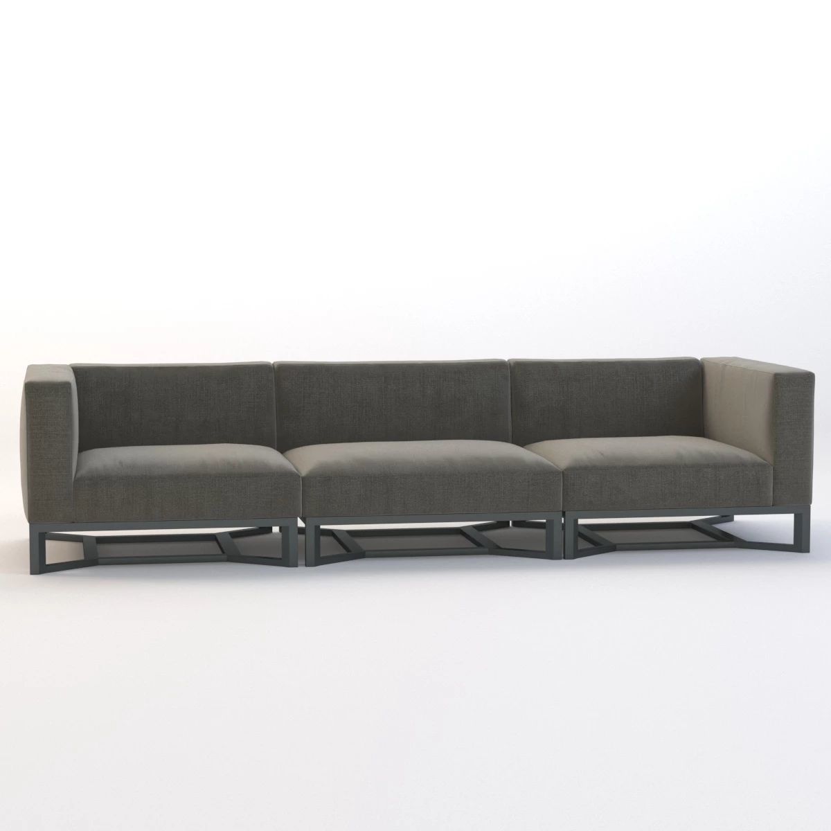 Bloc Modular 3 Seater Sofa by Gloster 3D model | CGTrader