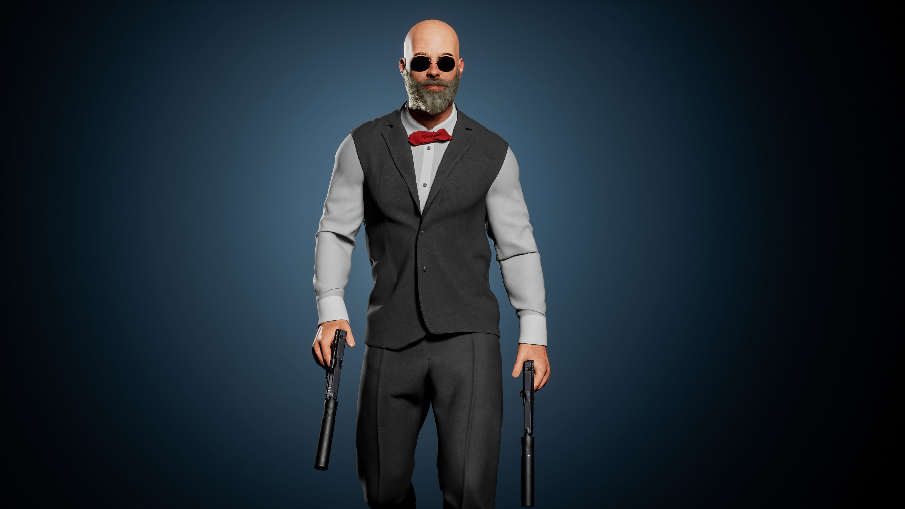 3D model Hitman Game Ready Character Model VR / AR / low-poly | CGTrader