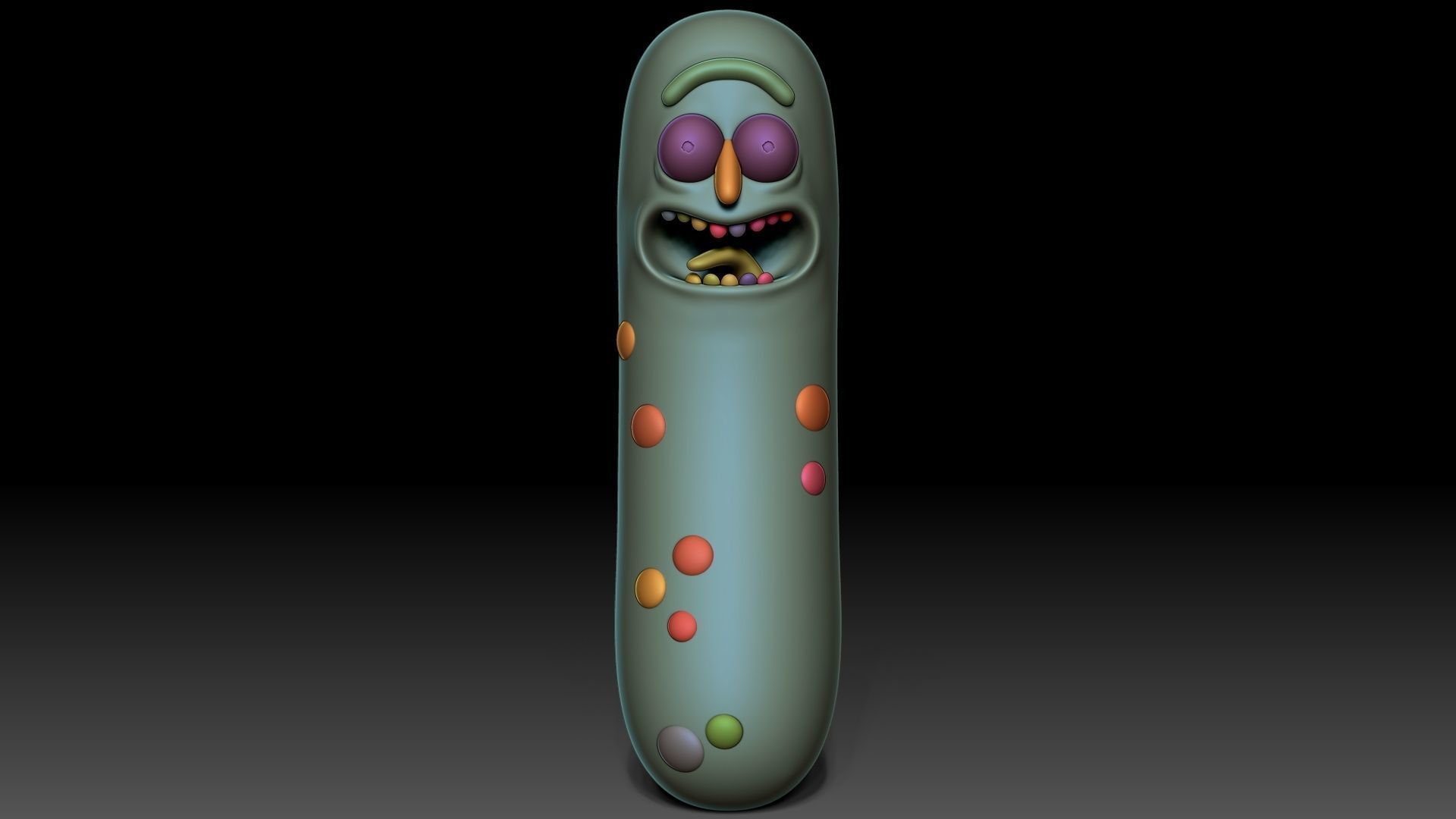 Pickle Rick 3D model 3D printable | CGTrader