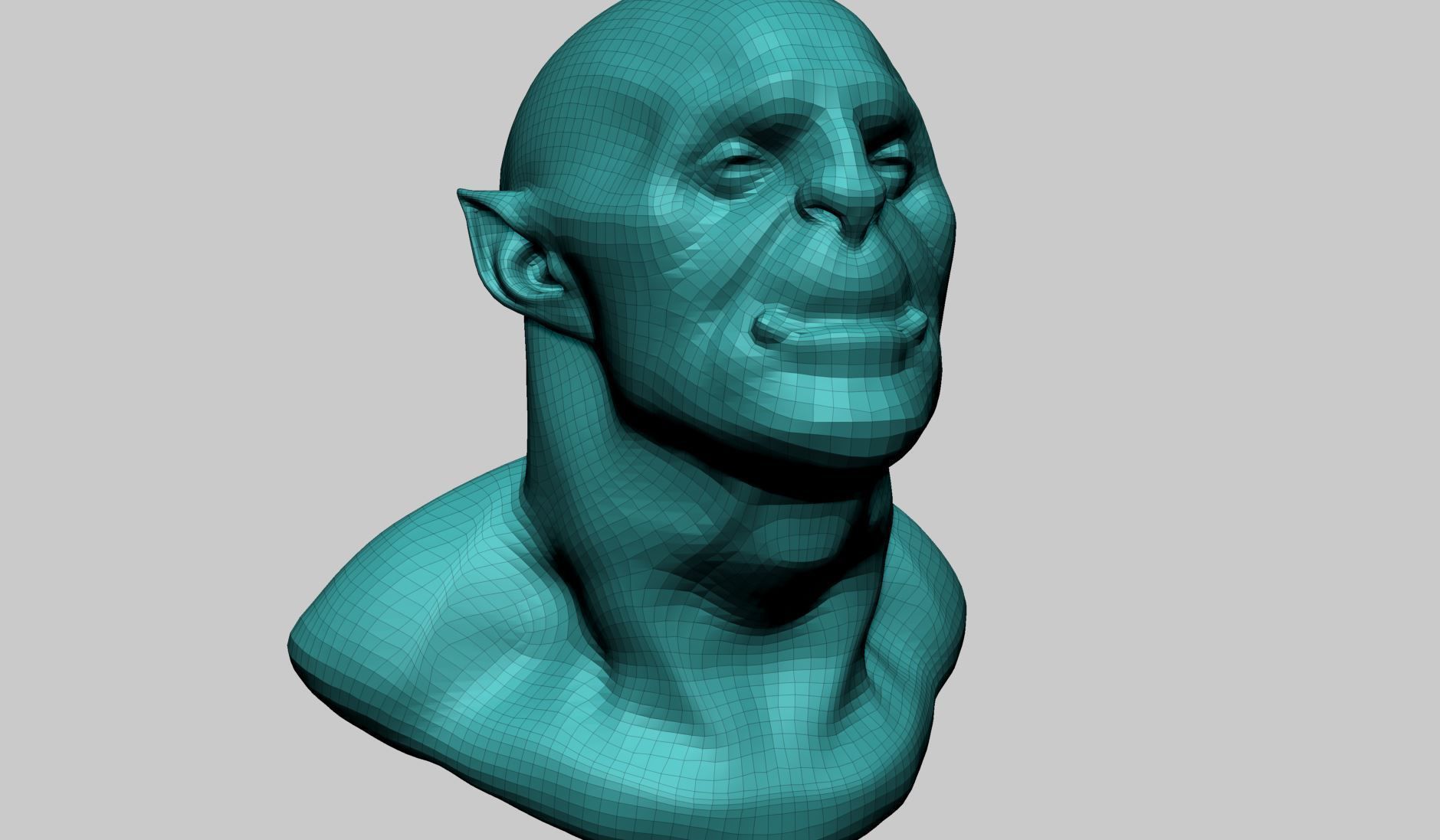 Creature Head Base A 3D model | CGTrader