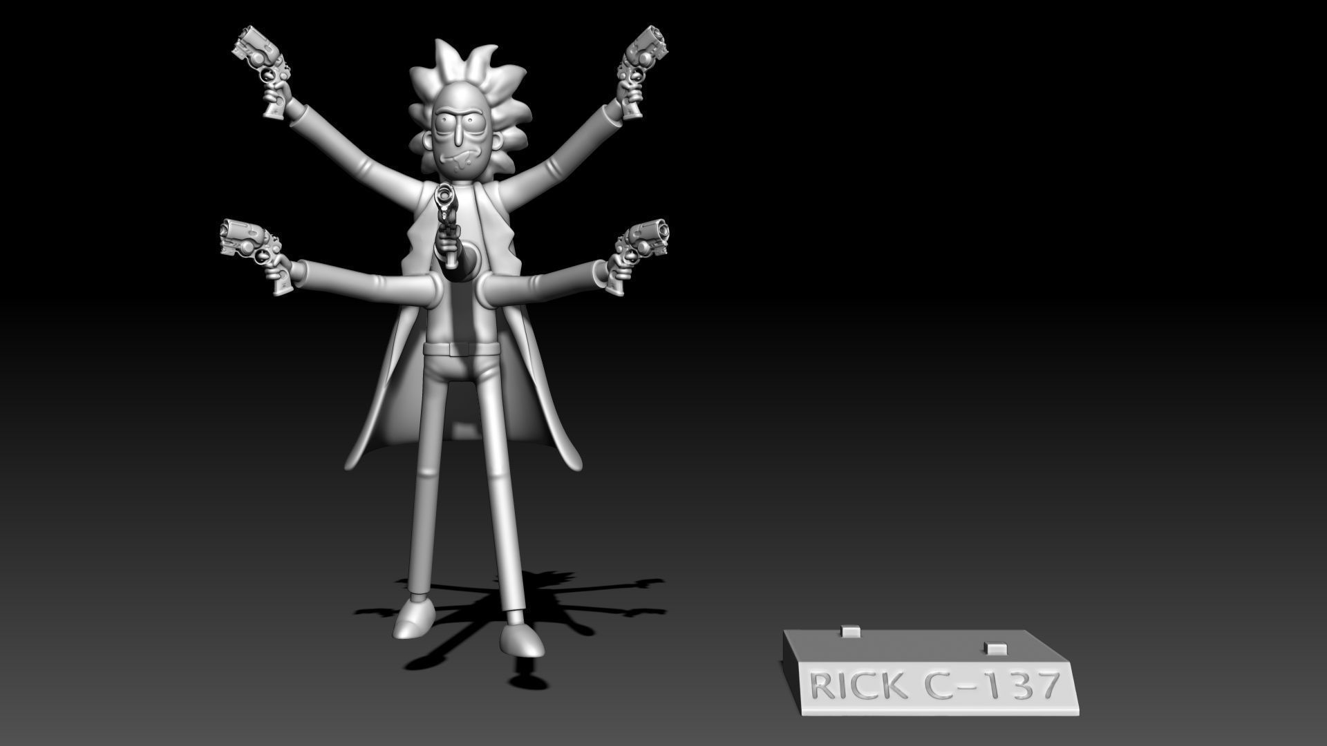 Rick and Morty 3D model 3D printable | CGTrader