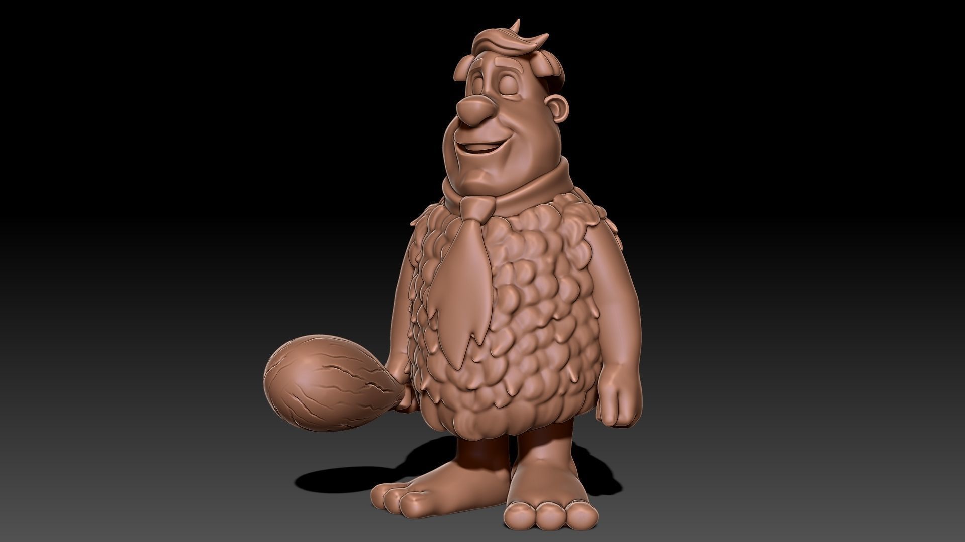 Fred Flintstone 3D model 3D printable | CGTrader
