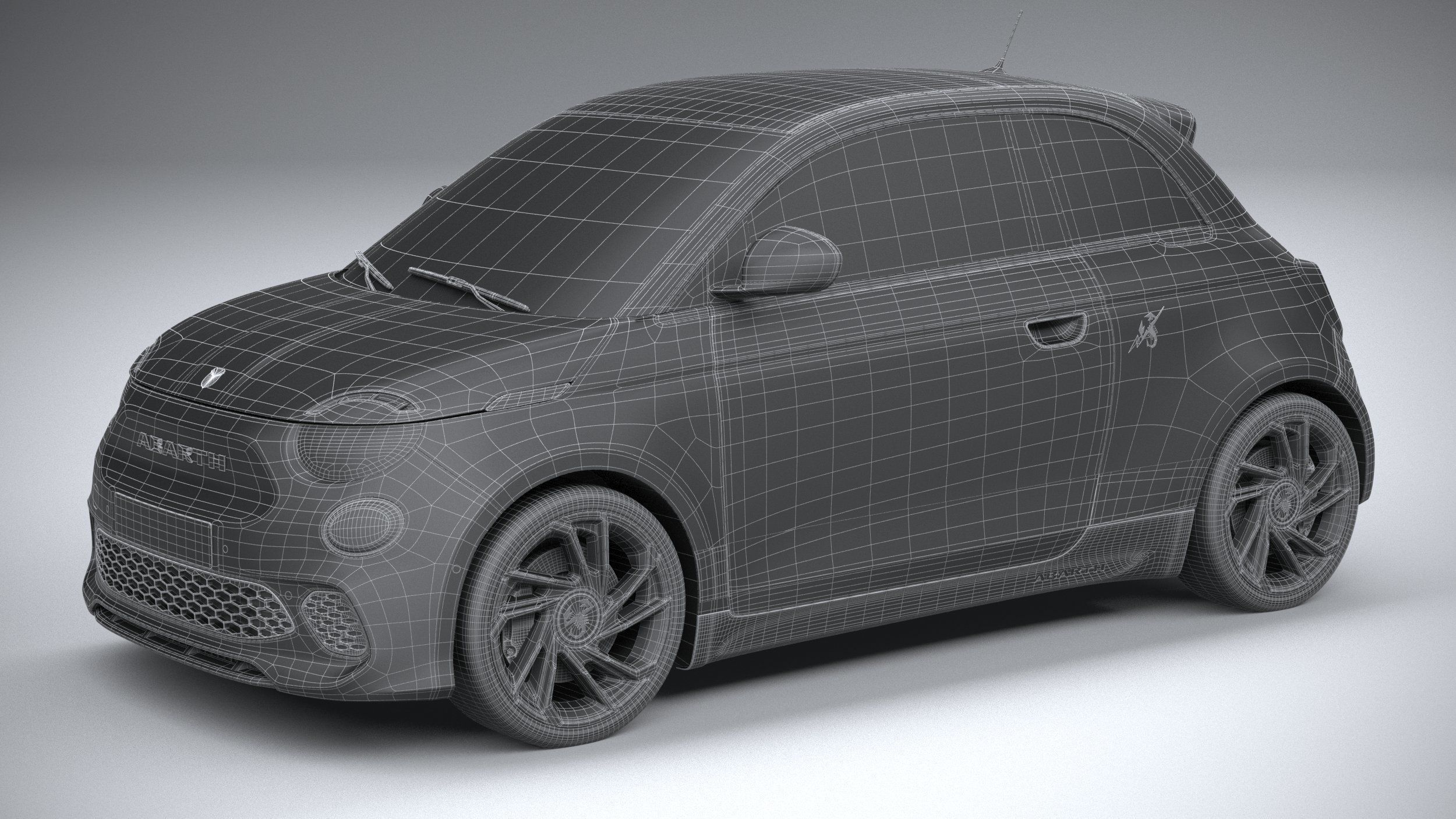 Fiat 500e Abarth 2023 3D model | CGTrader