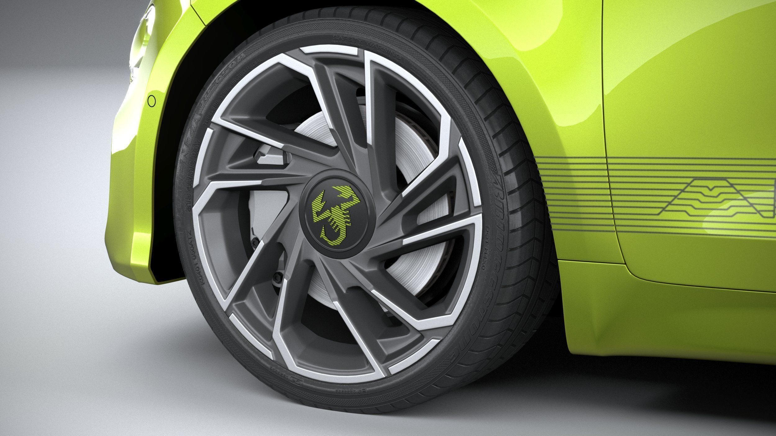 Fiat 500e Abarth 2023 3D model | CGTrader