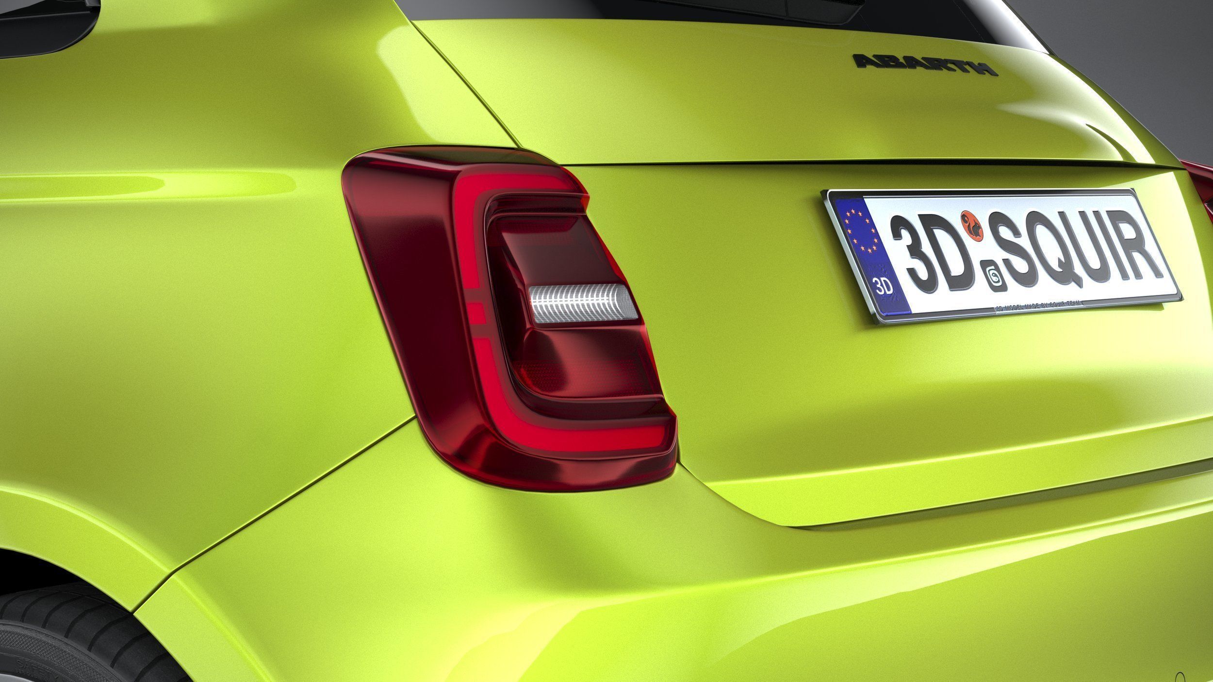 Fiat 500e Abarth 2023 3D model | CGTrader