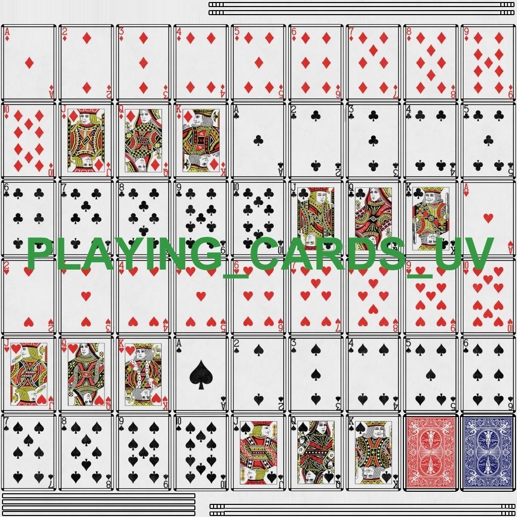 3D model Playing Cards 3D VR / AR / low-poly | CGTrader