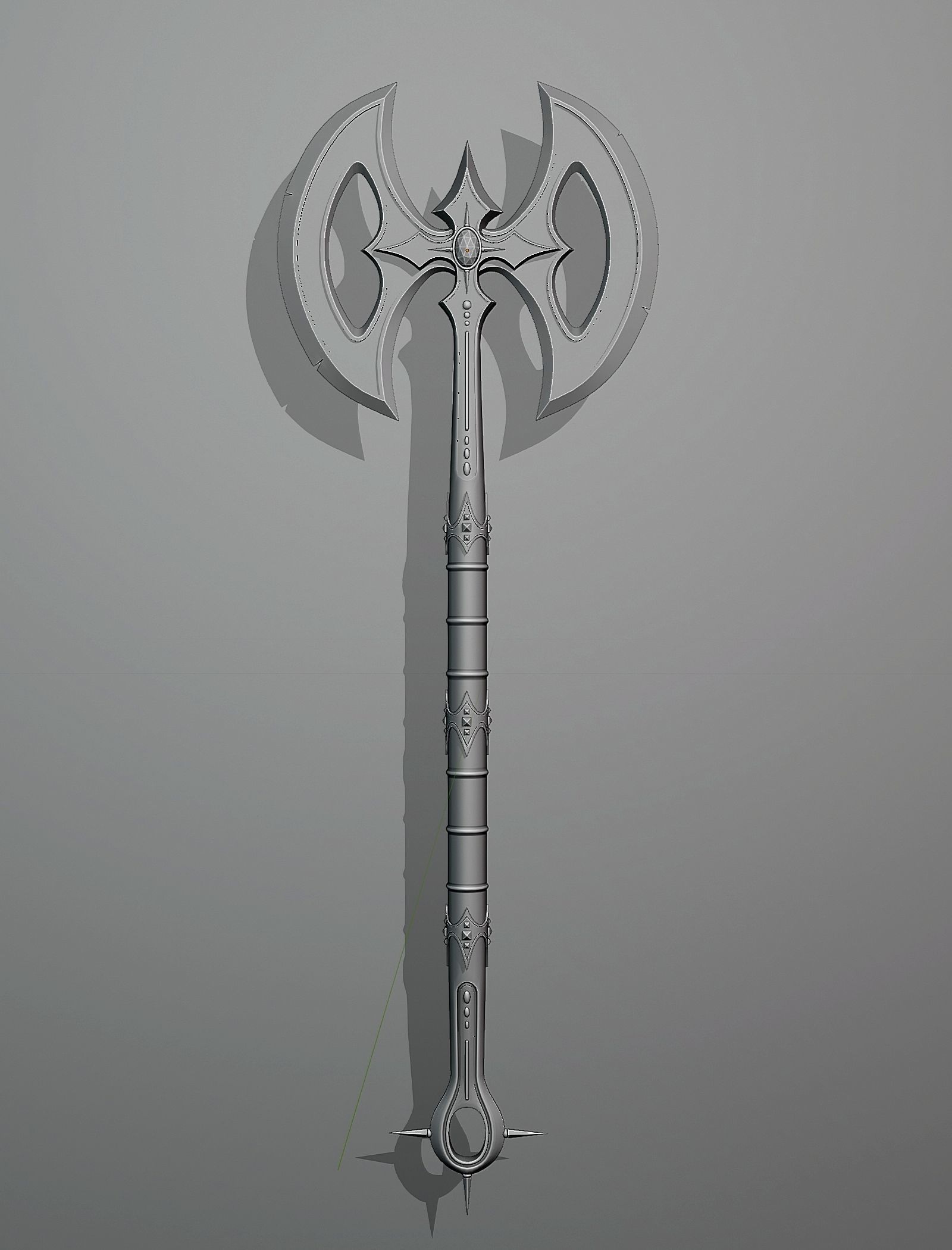 Fantasy Combat Sword-Poleaxe 3D model | CGTrader