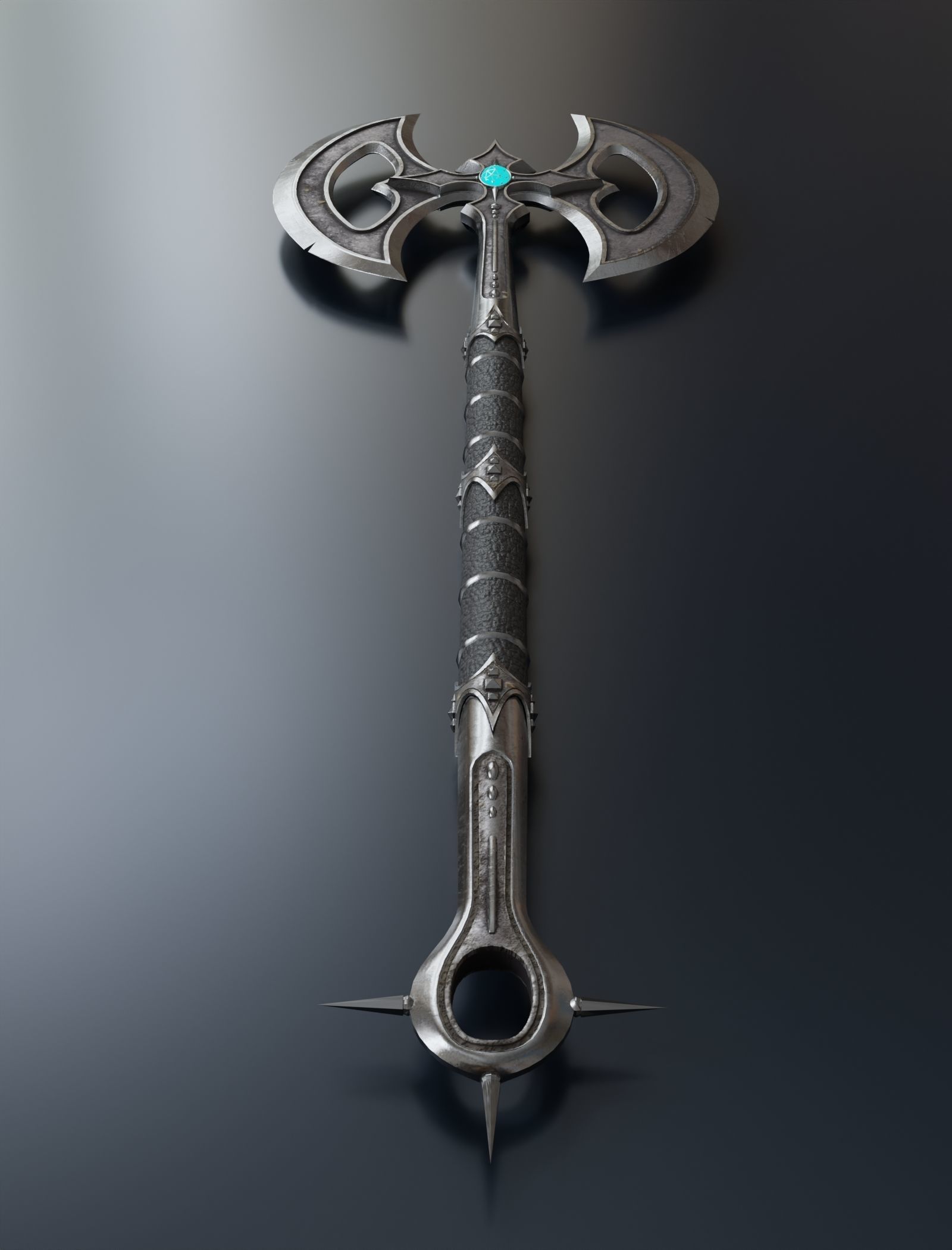 Fantasy Combat Sword-Poleaxe 3D model | CGTrader