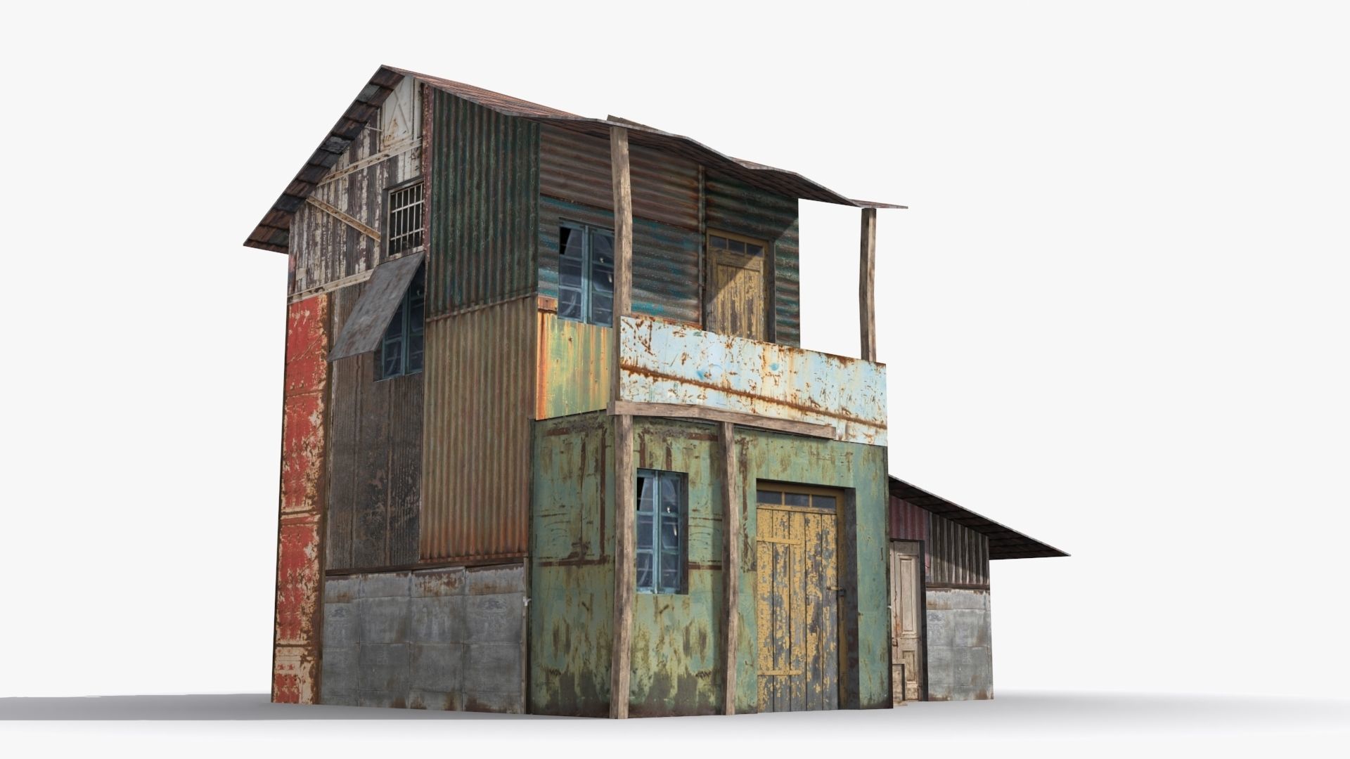 3D model Slum x3 VR / AR / low-poly | CGTrader