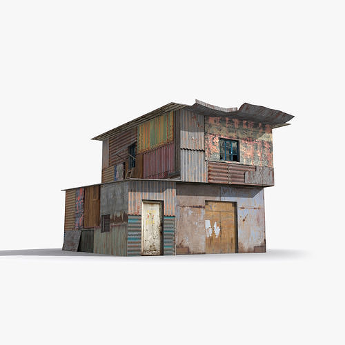 3D model Slum x4 VR / AR / low-poly | CGTrader