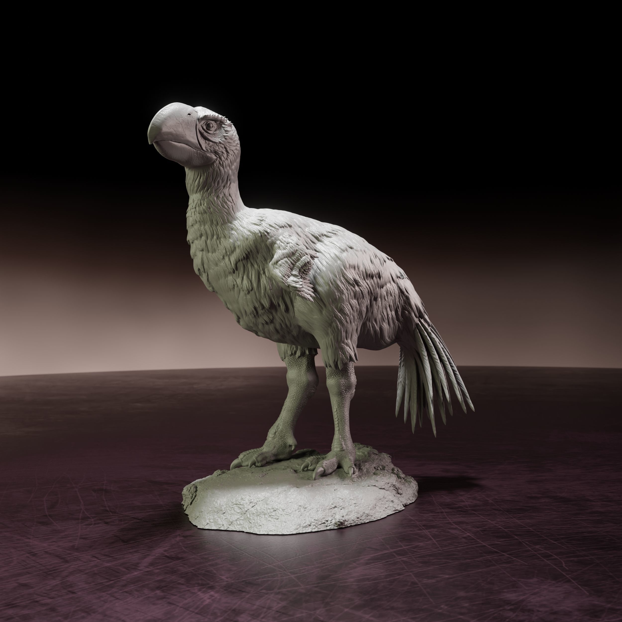 Brontornis standing - pre-supported prehistoric bird 3D model 3D ...