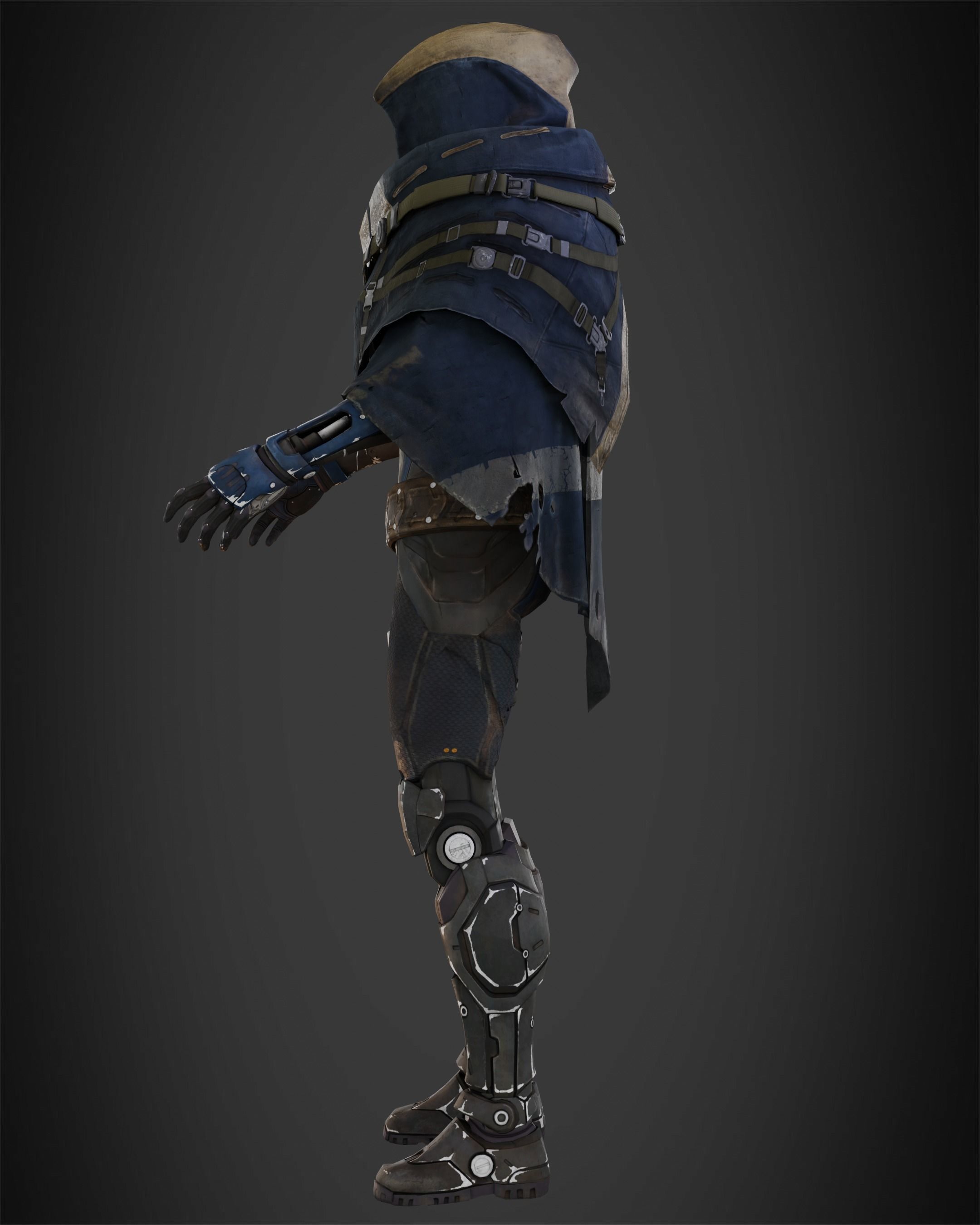 Exo-Stranger Full Armor and Rifle for Cosplay 3D Model Collection ...