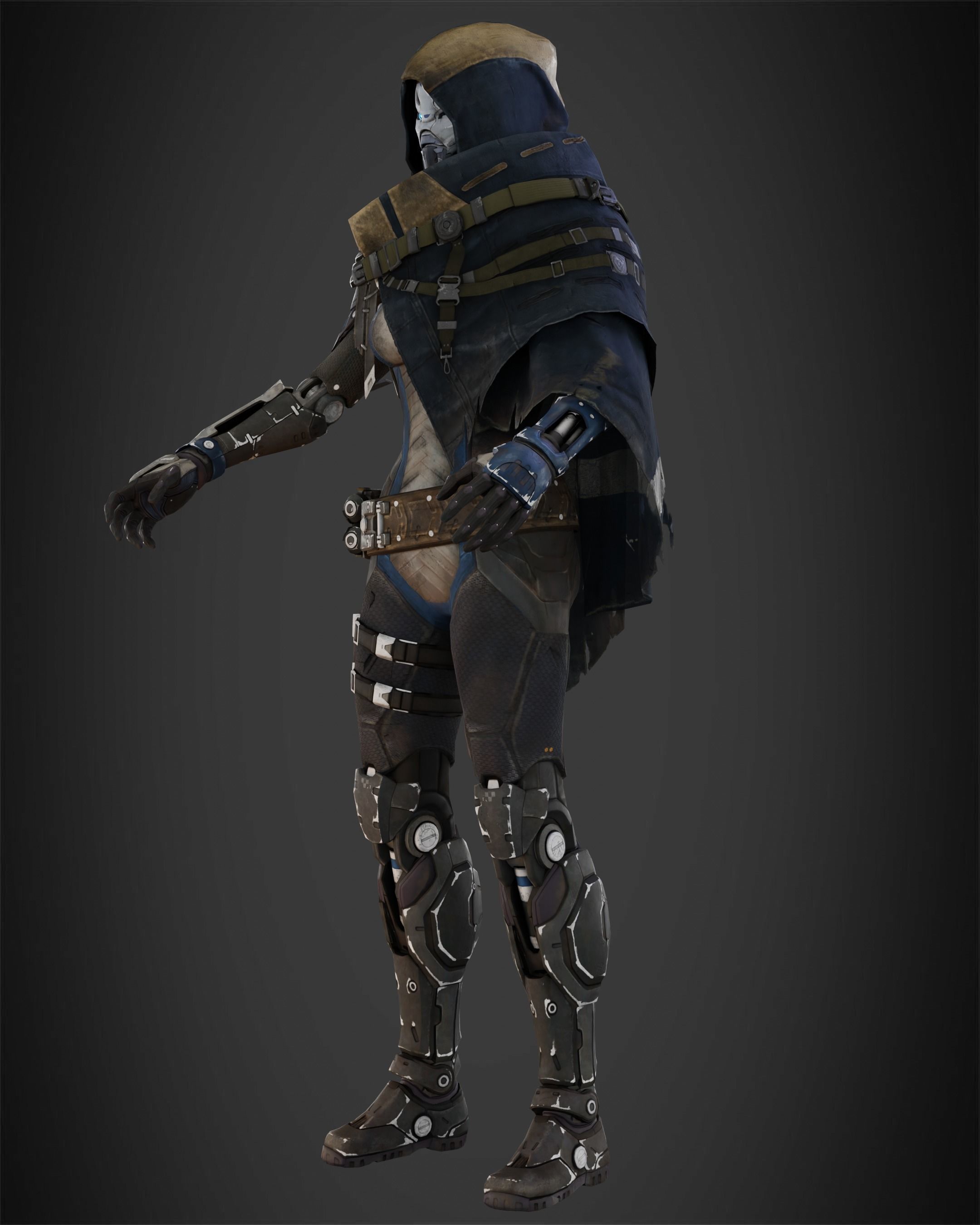 Exo-Stranger Full Armor and Rifle for Cosplay 3D Model Collection ...