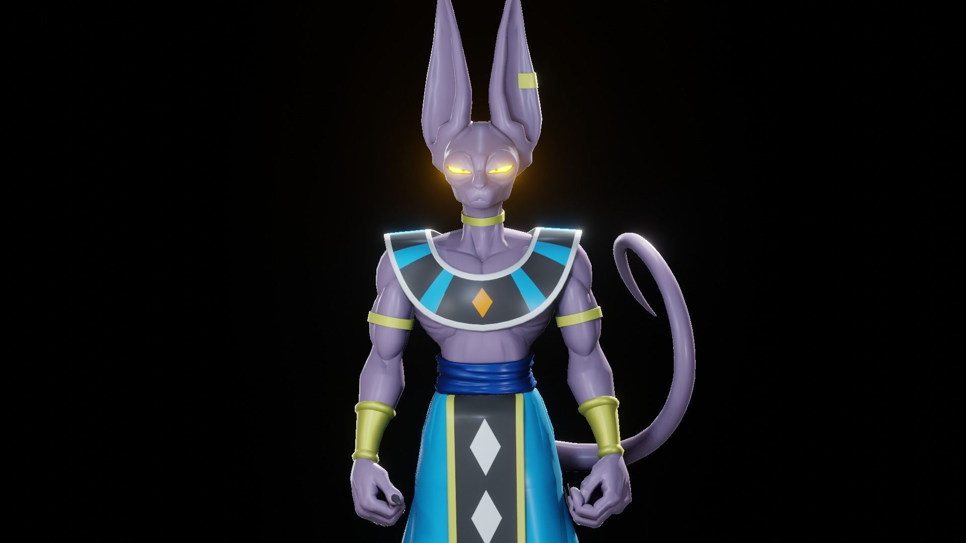 Beerus - Dragon ball Super Rigged 3D model rigged | CGTrader