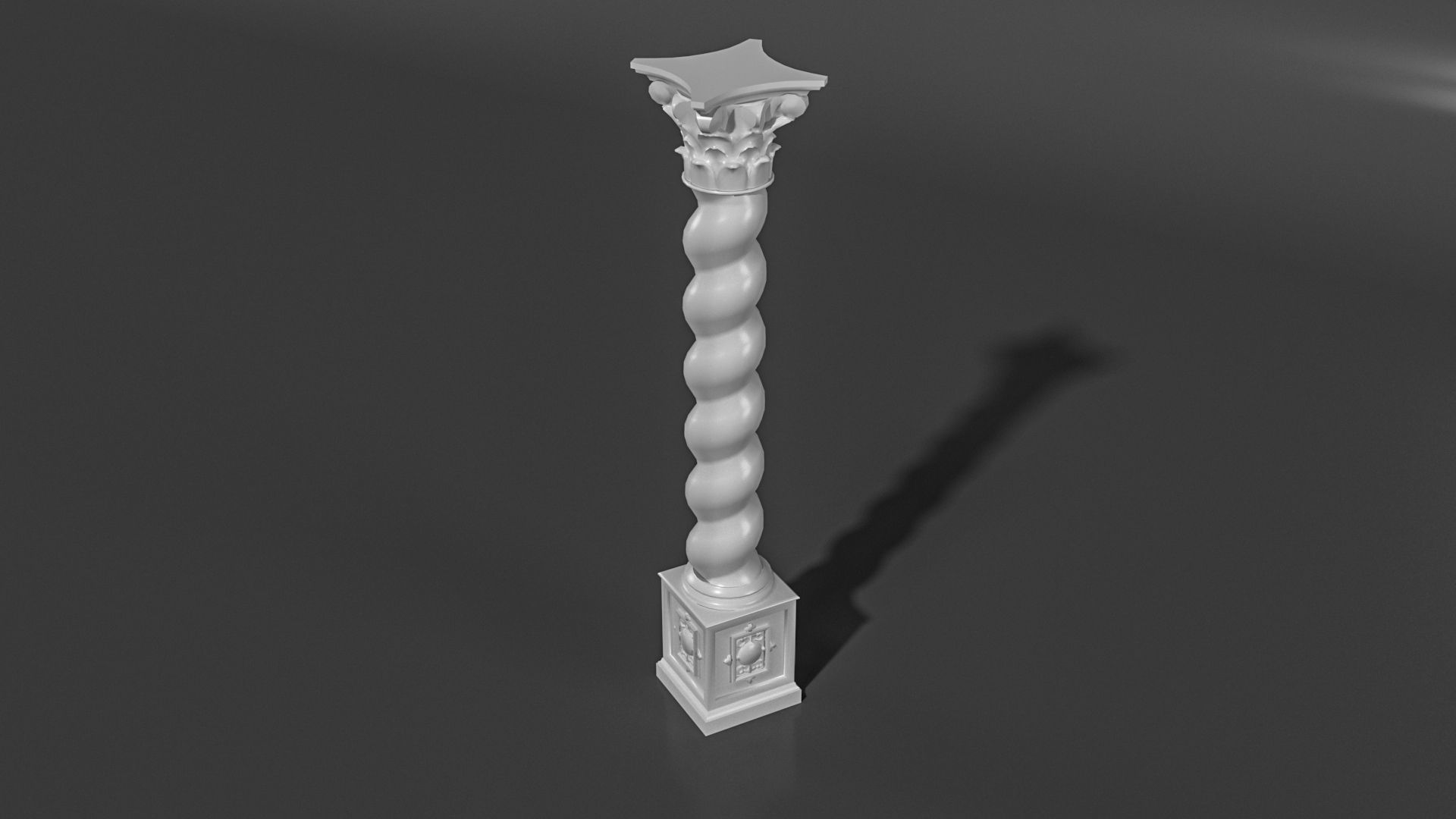 Antique Roman Column 3D model free 3D model | CGTrader