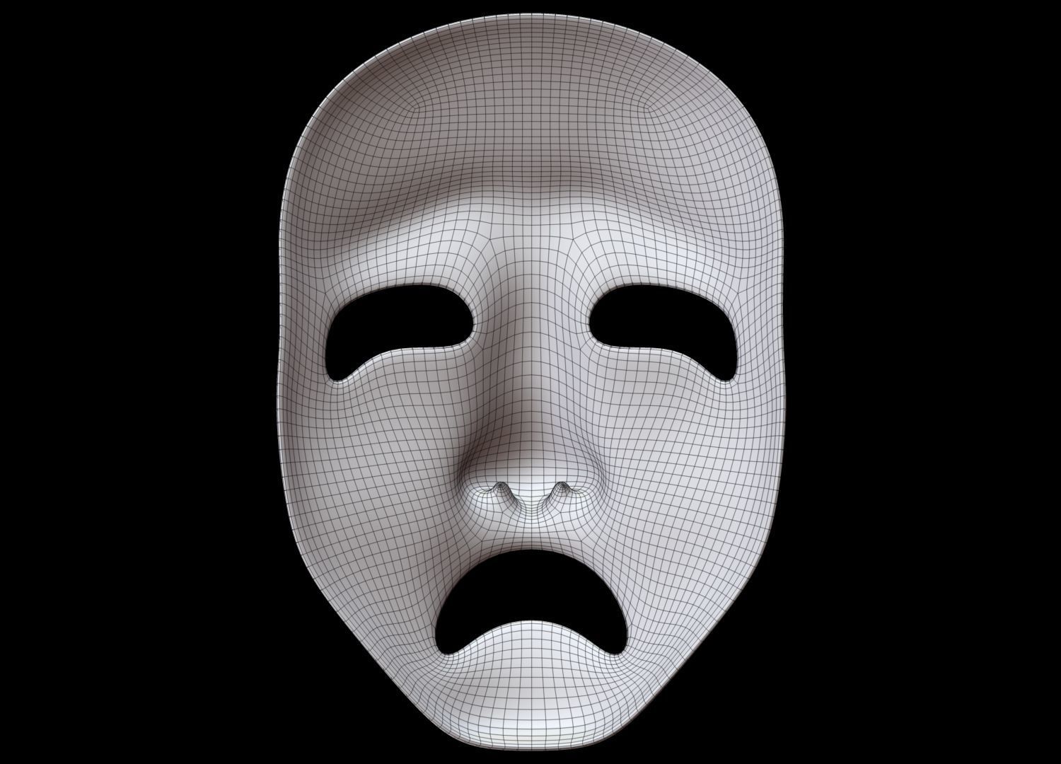 Mask Comedy Drama 3D model | CGTrader