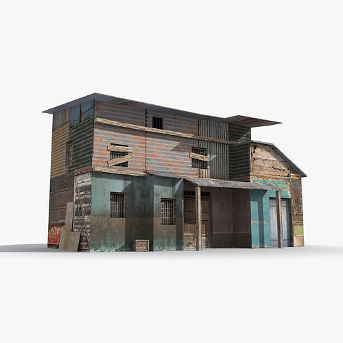 3D model Slum x14 VR / AR / low-poly | CGTrader