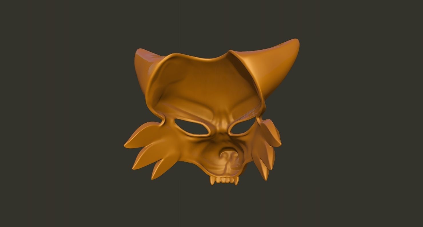 Fox Mask 3D model 3D printable | CGTrader