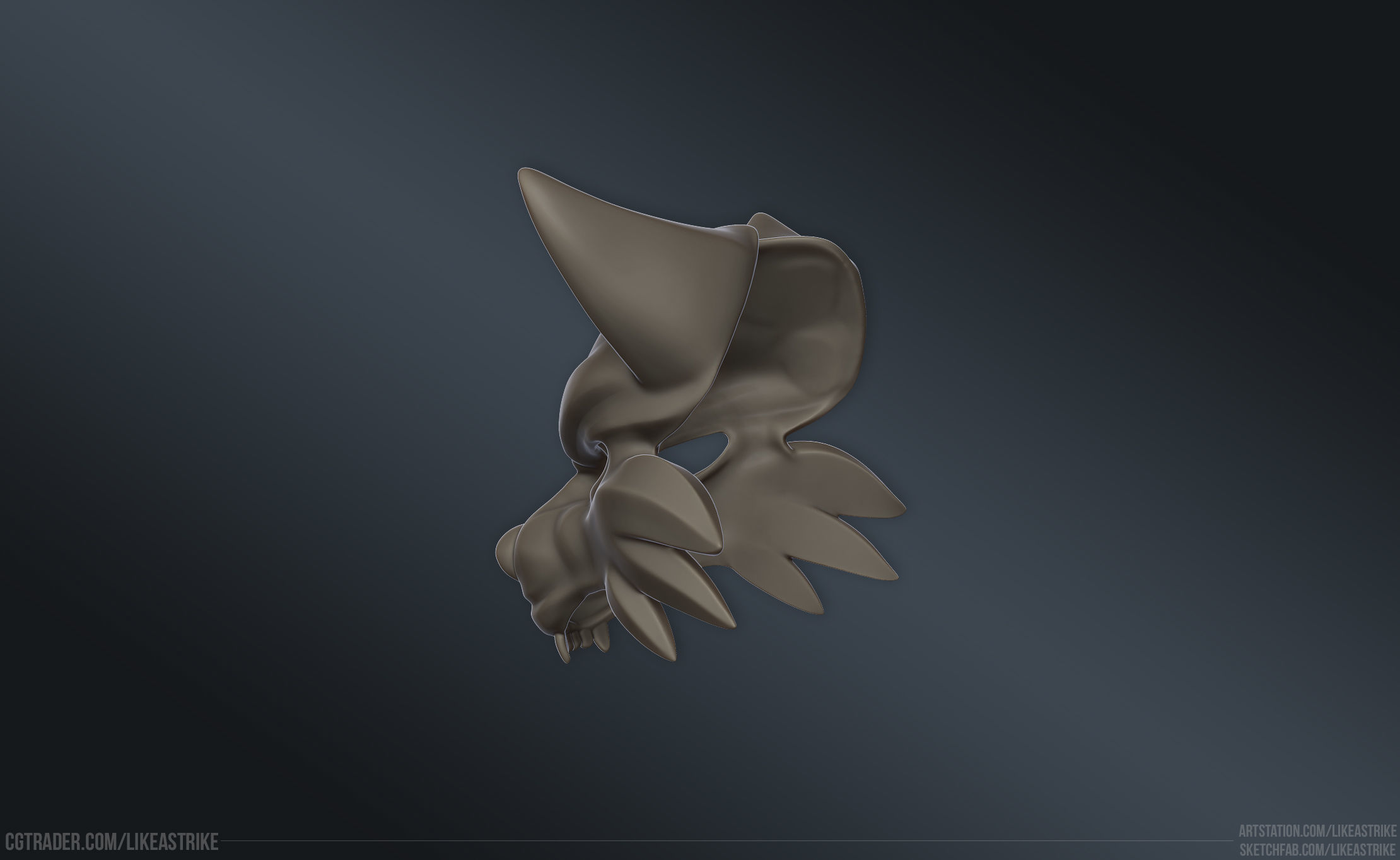 Fox Mask 3D model 3D printable | CGTrader