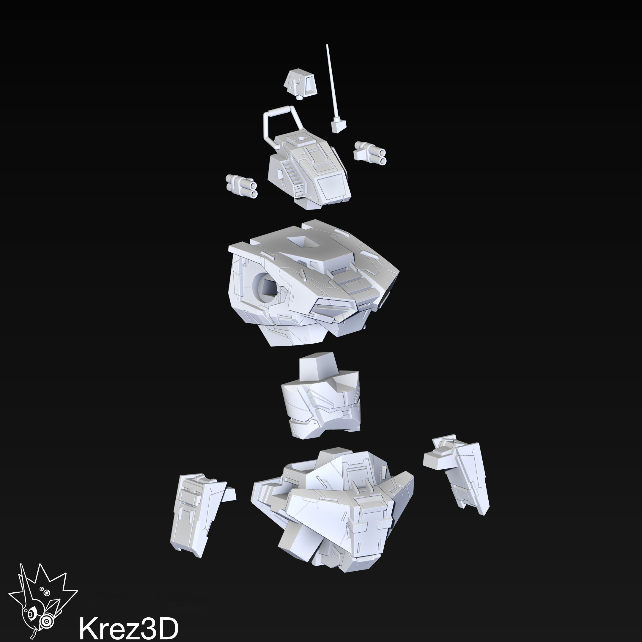 Dougram 3D model 3D printable | CGTrader