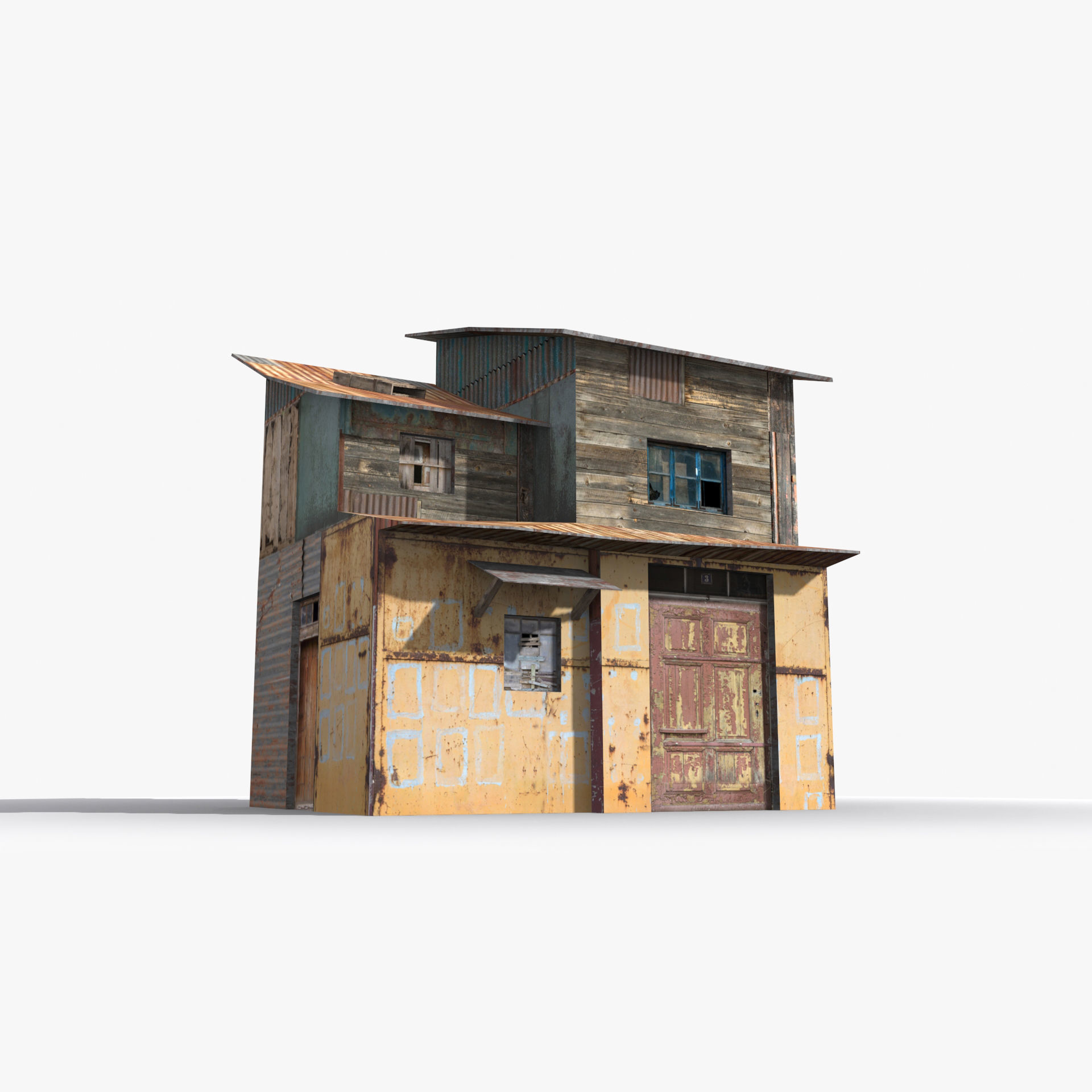 3D model Slum x21 VR / AR / low-poly | CGTrader