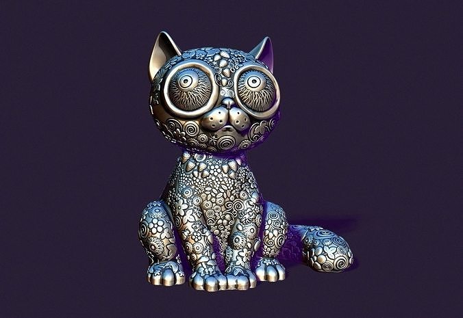 strawberry cat 3D model 3D printable | CGTrader