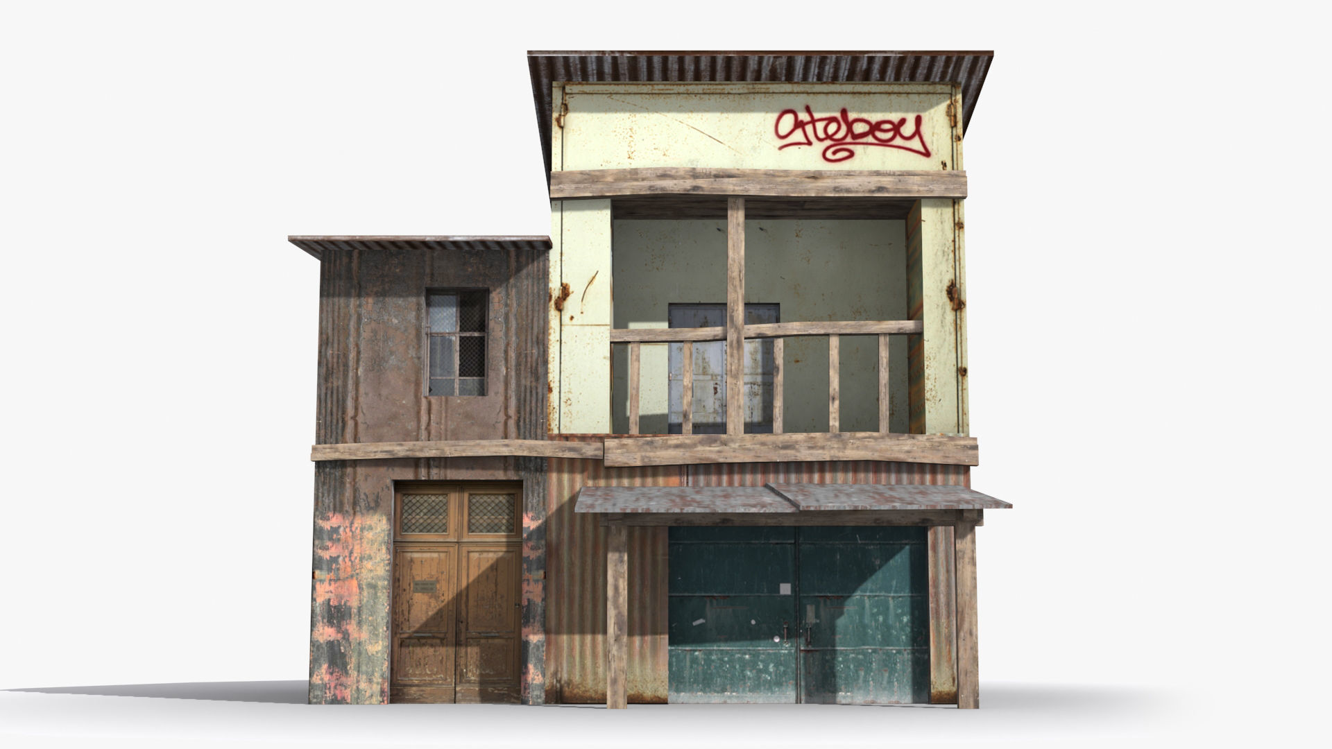3D model Slum x26 VR / AR / low-poly | CGTrader