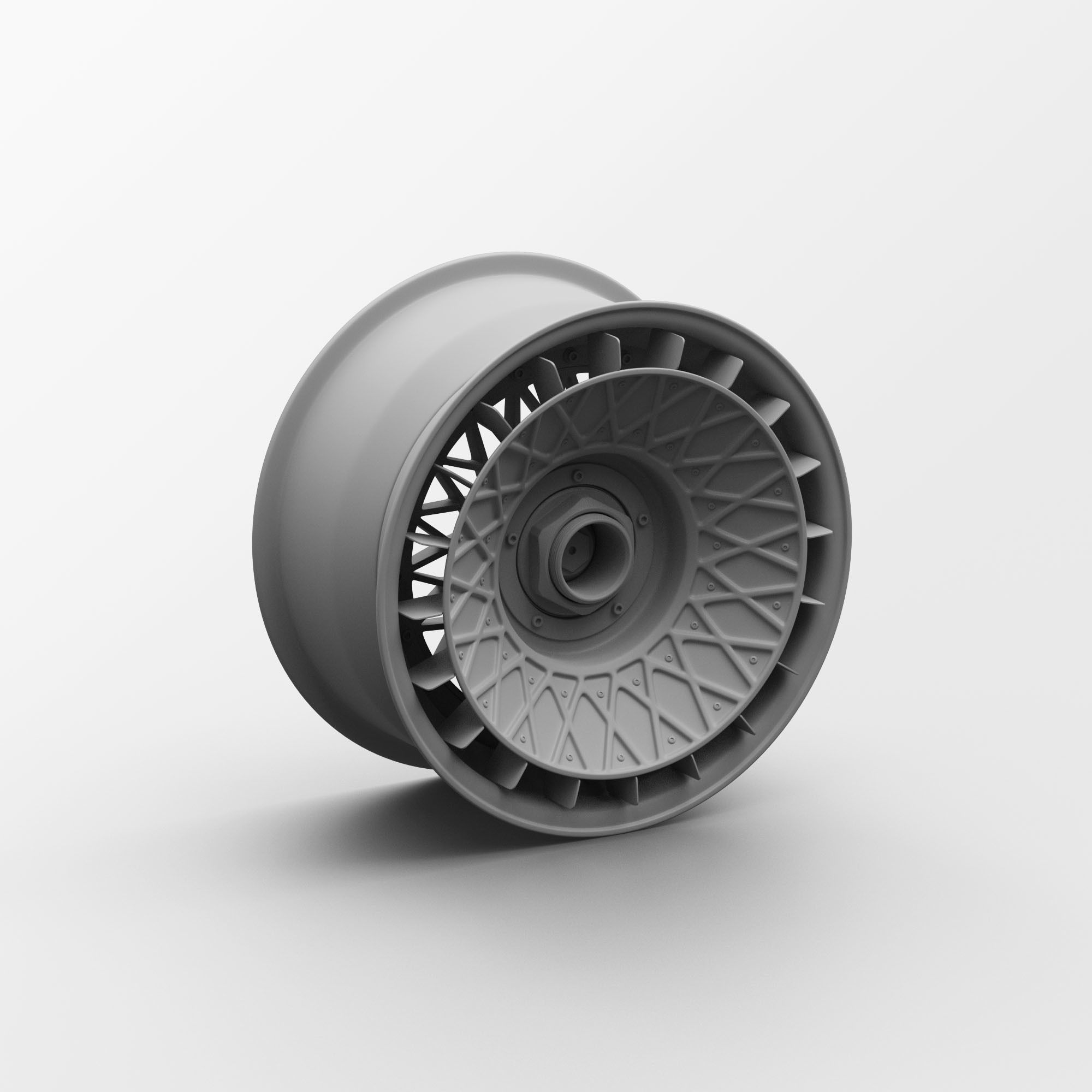 BBS E57 Turbofan 16in Rim Porsche 935 3D Model 3D model | CGTrader