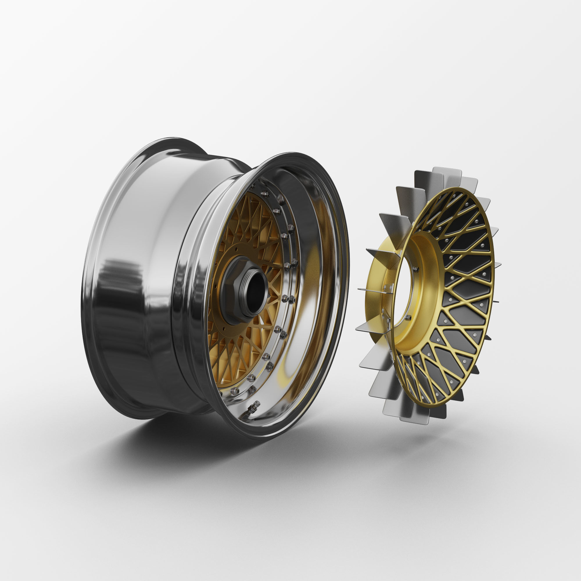 BBS E57 Turbofan 16in Rim Porsche 935 3D Model 3D model | CGTrader