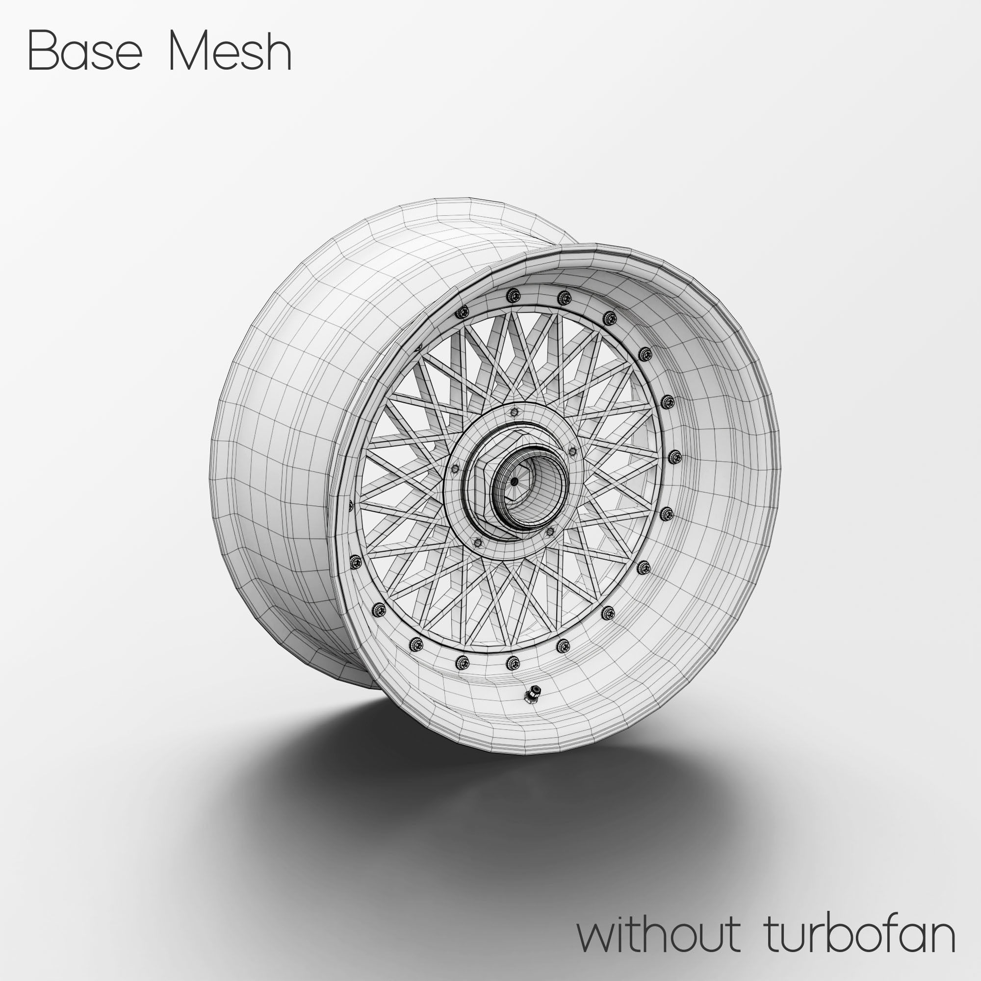 BBS E57 Turbofan 17in Wheel Porsche 935 3D Model 3D model | CGTrader