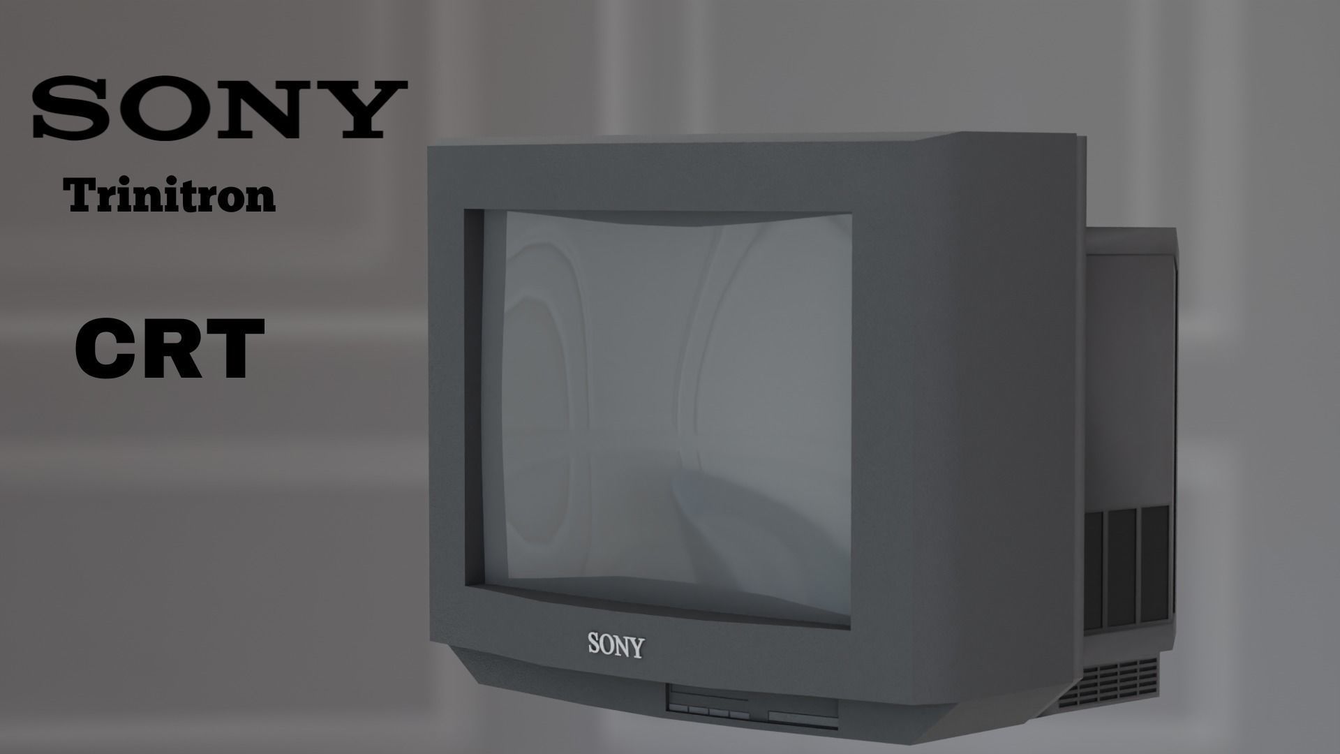 3D model SONY Trinitron CRT VR / AR / low-poly | CGTrader