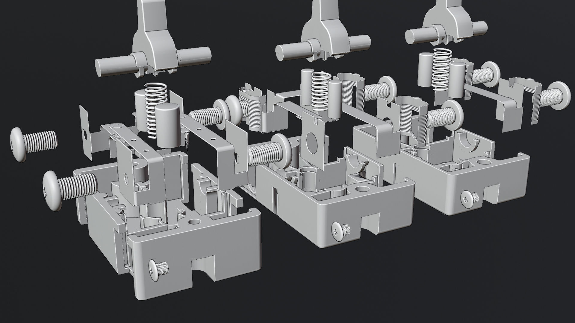 Light Switches 2Way 3Way 4Way 3D model | CGTrader