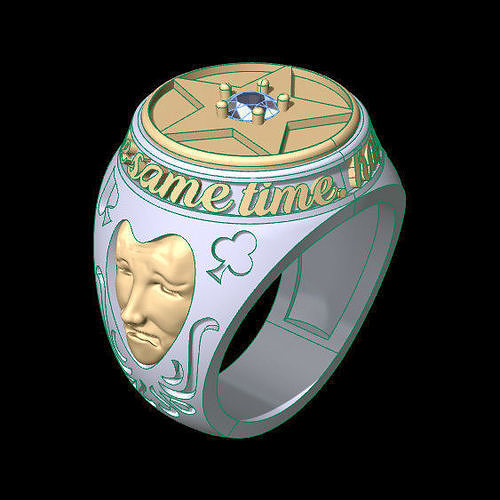 Happy and Sad Ring 3D model 3D printable | CGTrader