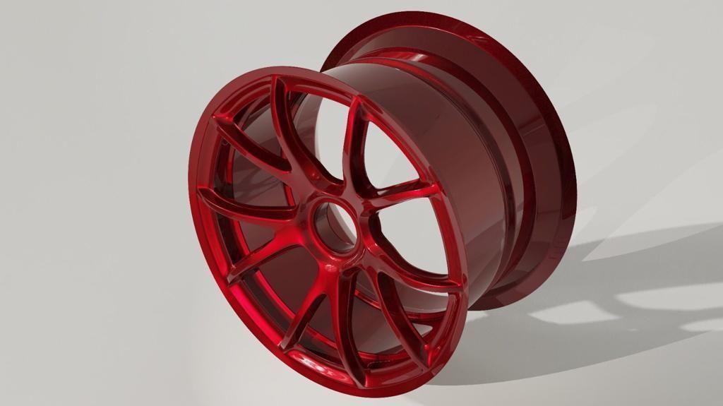 porsche gt3rs magnesium rims 3D model | CGTrader