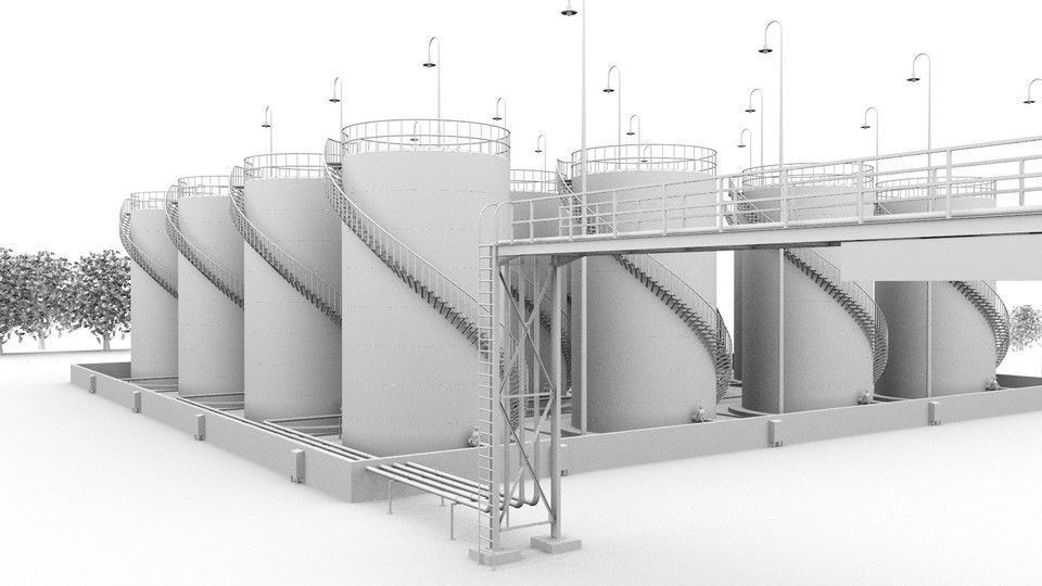 storage tanks 3D models free 3D model | CGTrader
