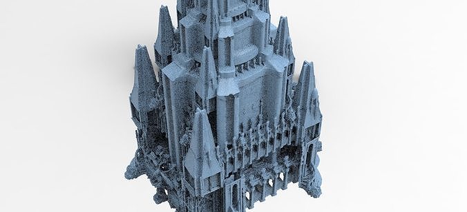 Ancient Hyborian stone temple Towers 8 3D model | CGTrader